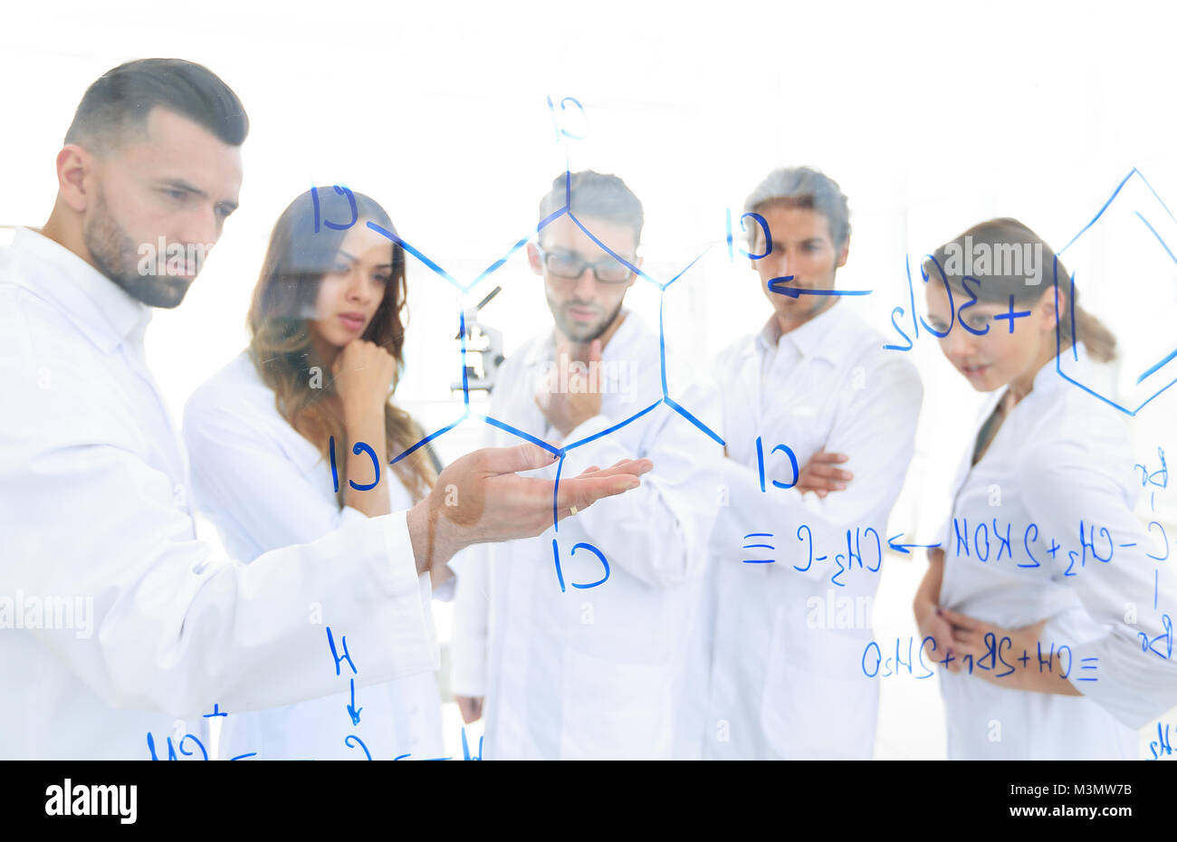 group of laboratory employees Stock Photo - Alamy