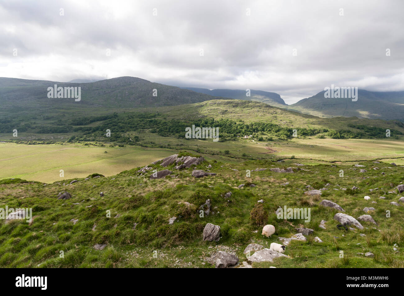 Healy Pass in the Caha mountains on the north coast of the Ring of ...
