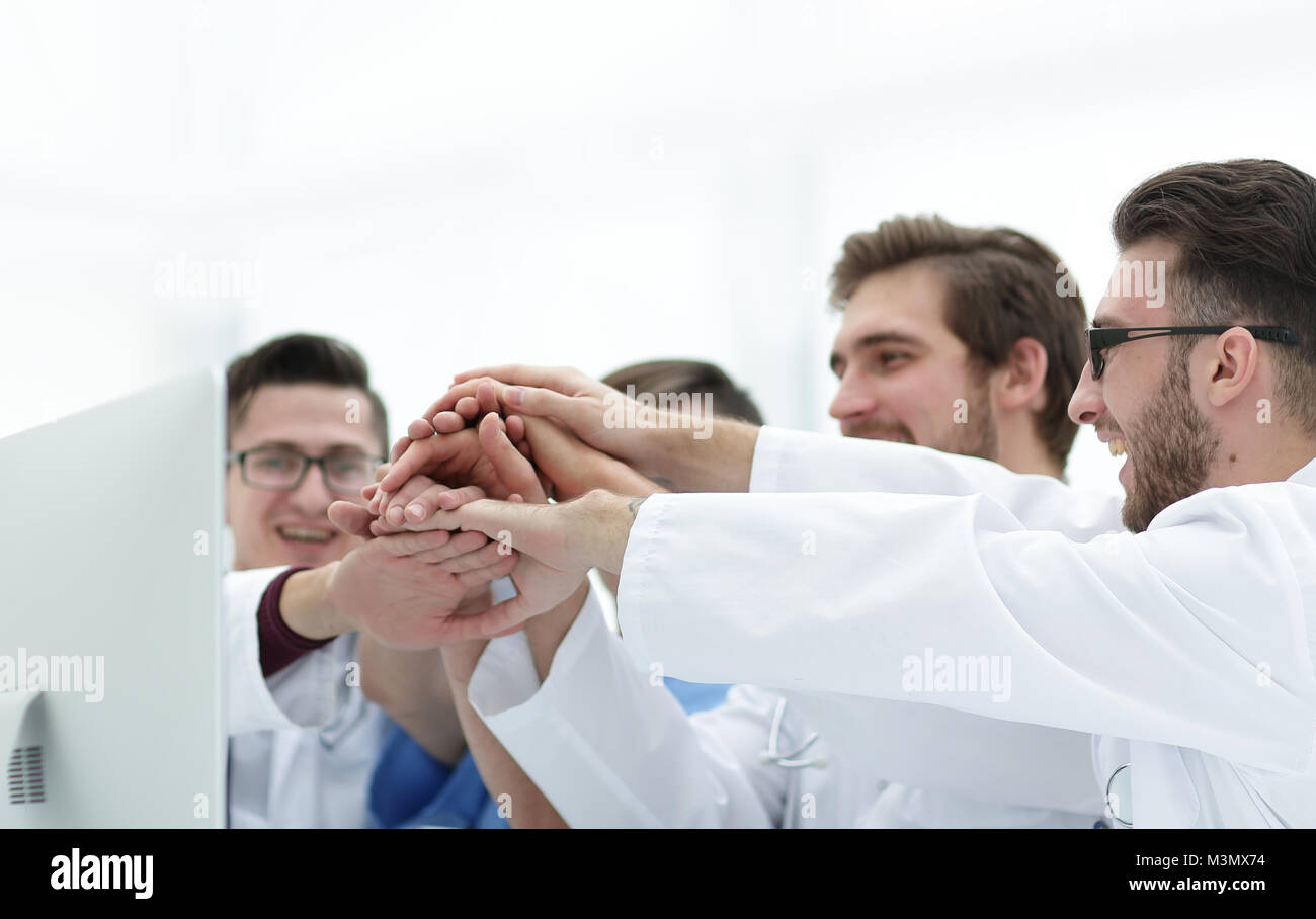medical team showing their success Stock Photo - Alamy