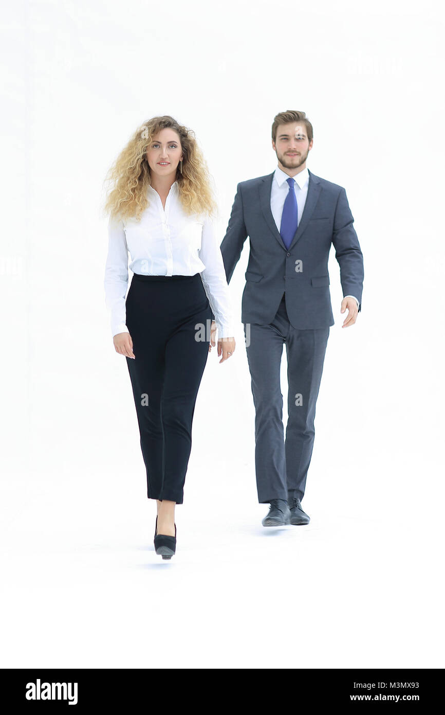 two modern young people going forward Stock Photo - Alamy