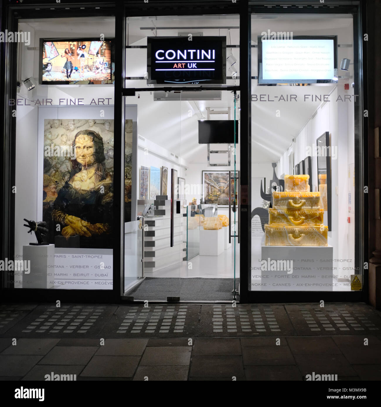 Contini Art UK gallery on New Bond Street, London, England, UK Stock ...