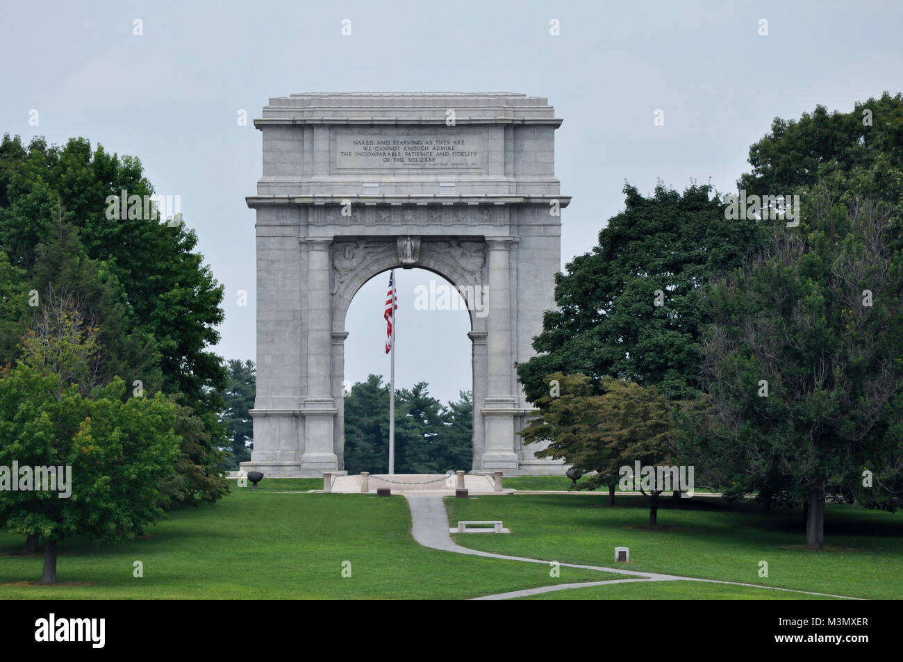 Memorial Arch Monument at Valley Forge National Historical Park in ...