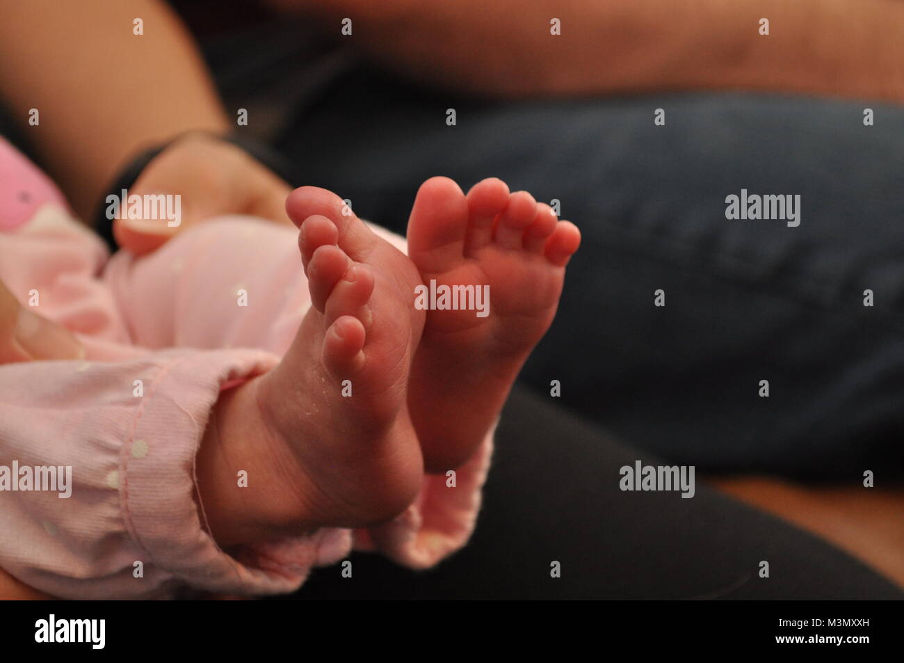 Newborn Baby Feet and Toes Stock Photo - Alamy