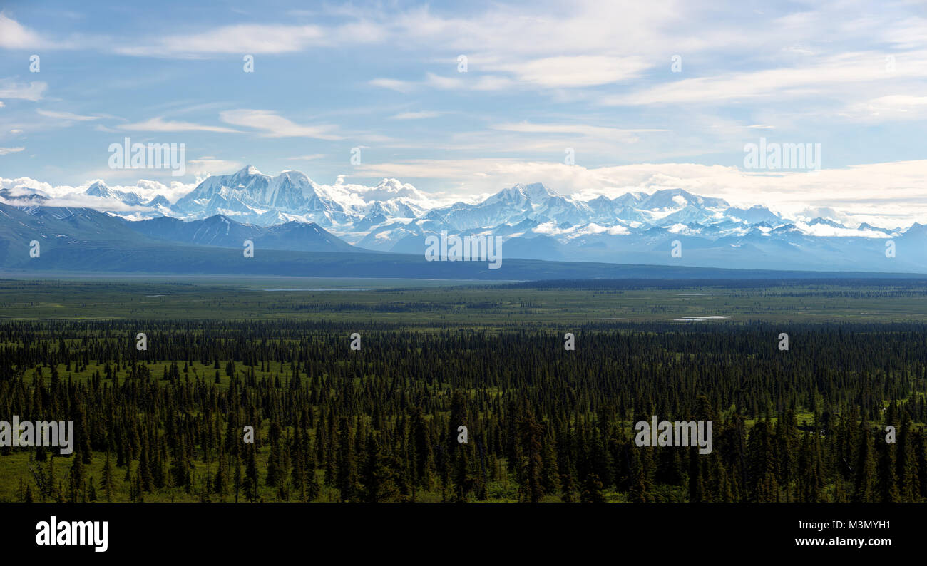 Mt denali alaskan range hi-res stock photography and images - Alamy