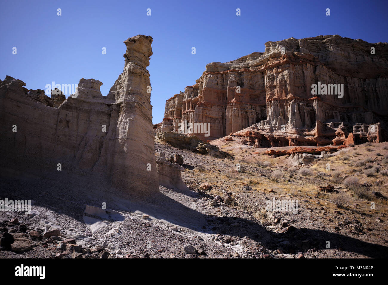The pinnacle used as part of the scenery simulating an alien planet ...