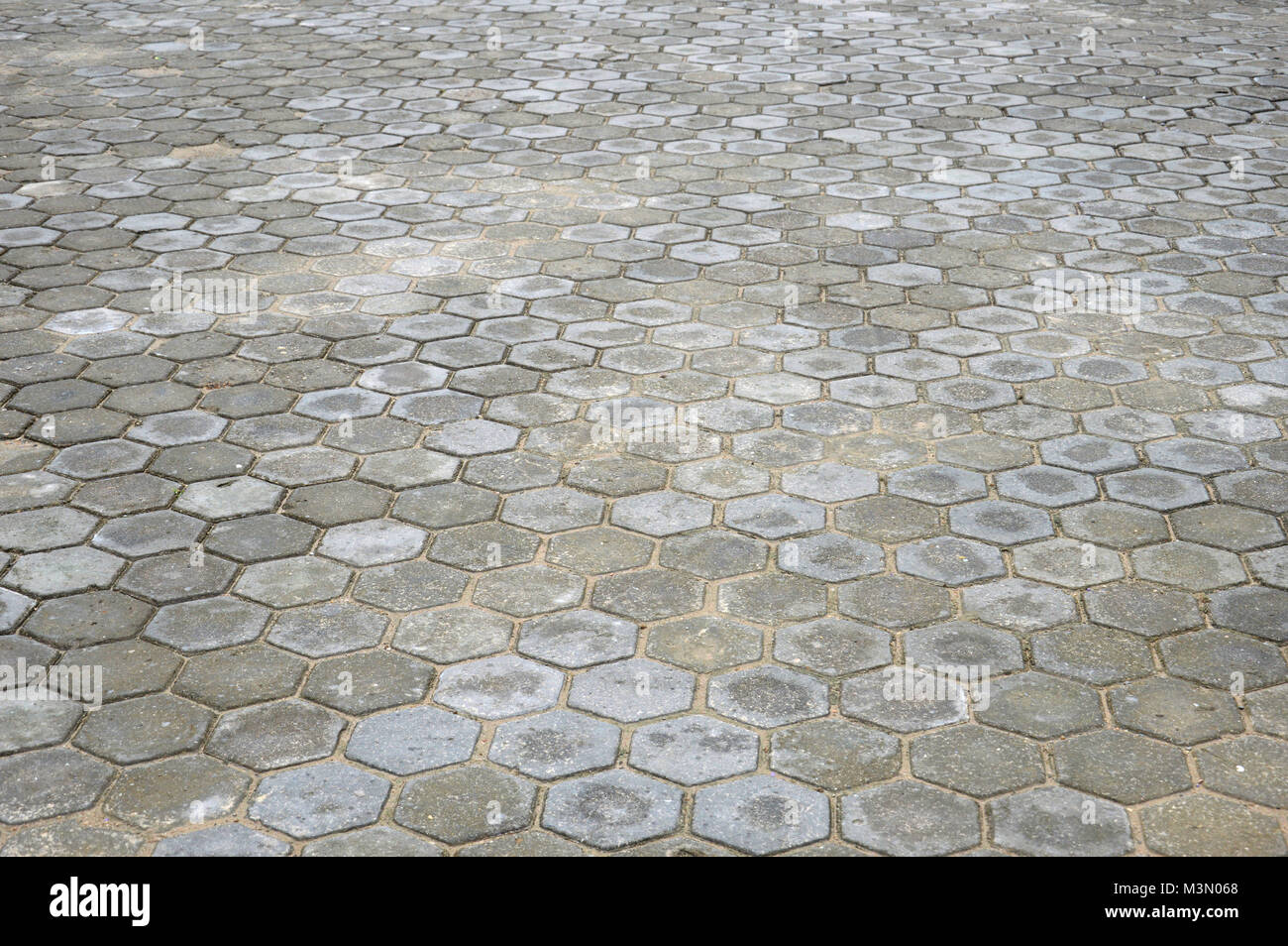 Brick octagonal walkway pavement texture High Resolution Stock ...