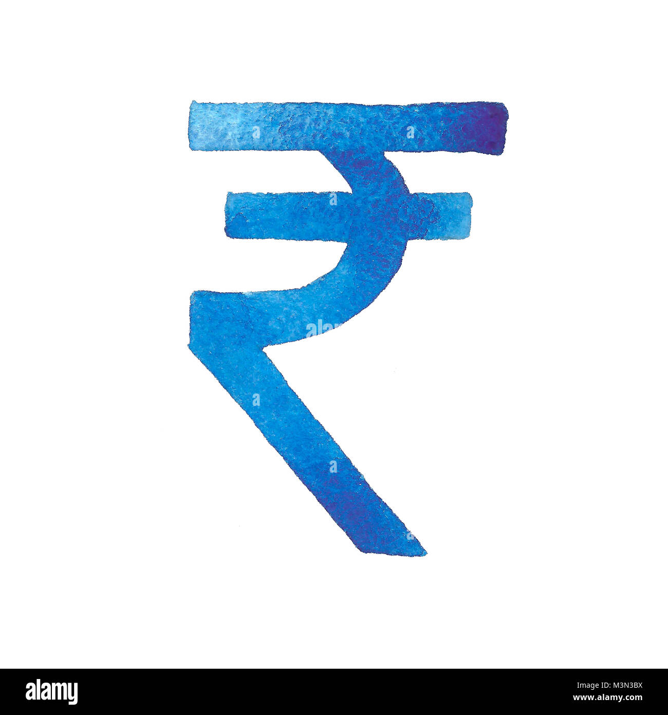 Rupee. Watercolor illustration of the Indian currency. Isolated image ...