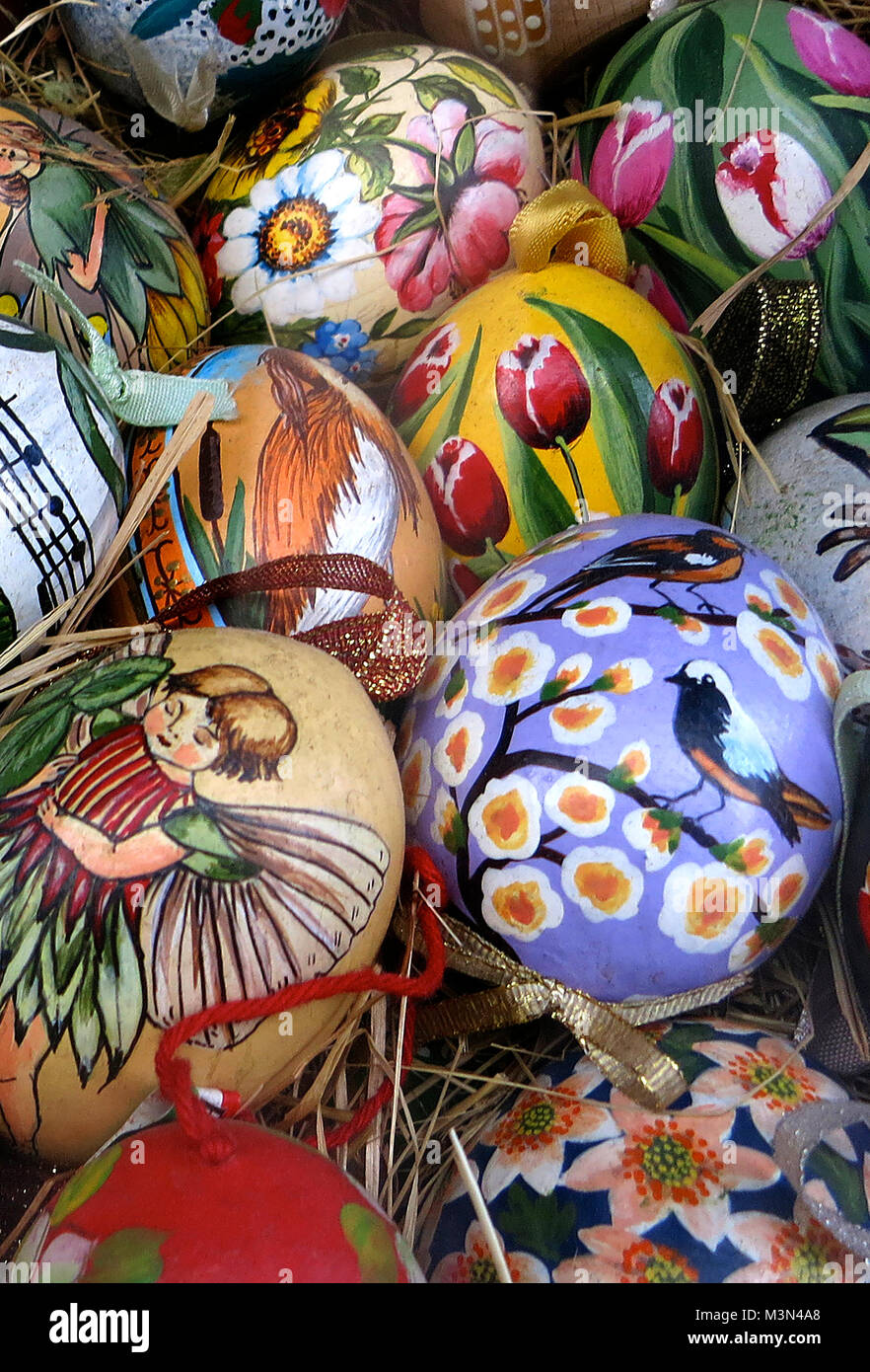 Easter eggs in window of store, Budapest ,Hungary Stock Photo - Alamy