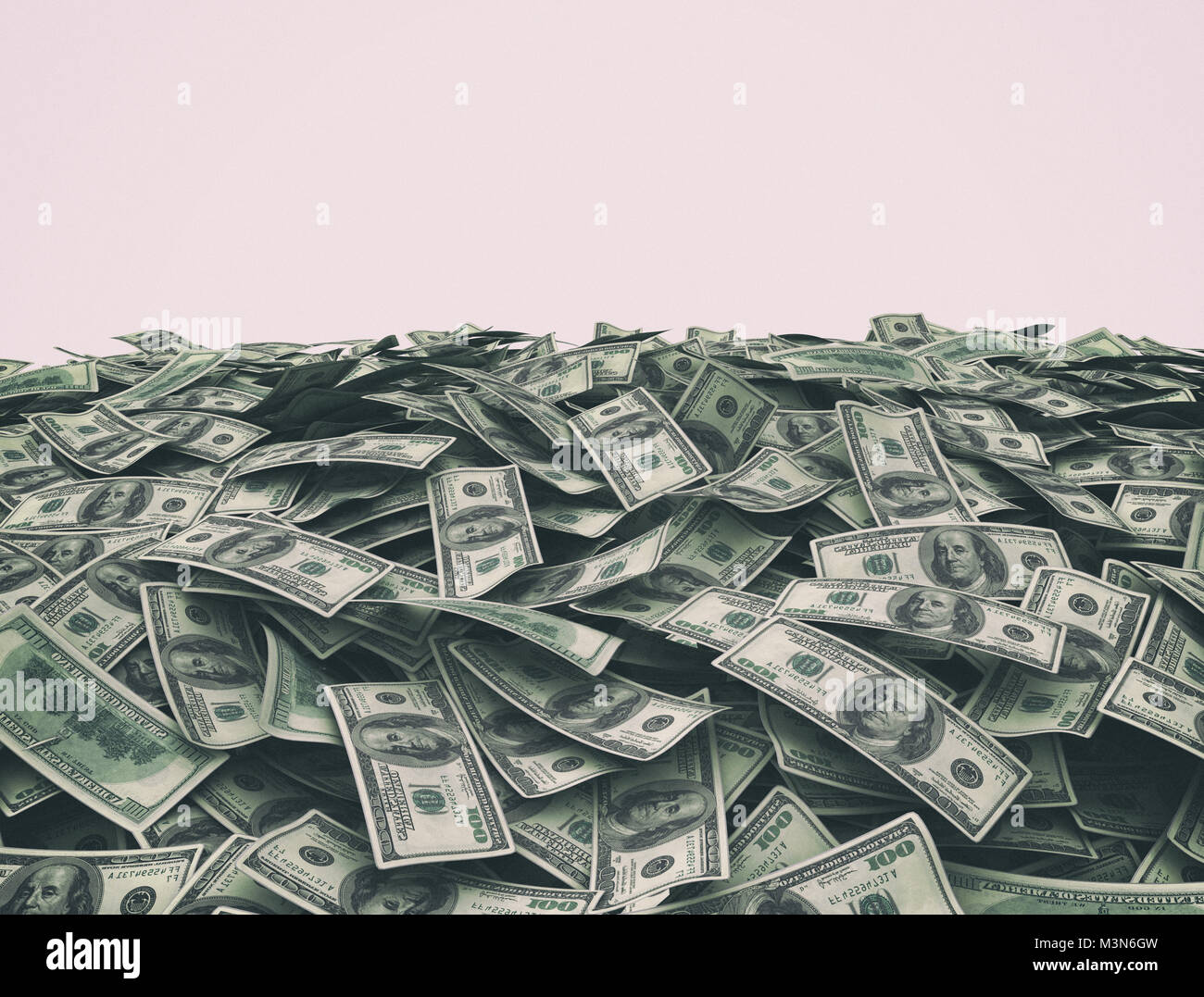Pile of US money background Stock Photo - Alamy