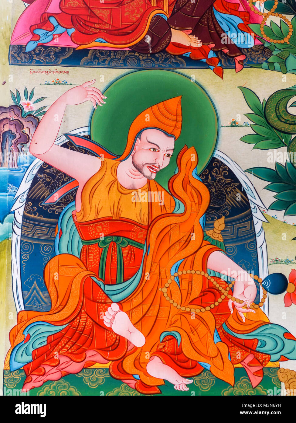 Coorg, India - October 29, 2013: Inside Padmasambhava Vihara of ...