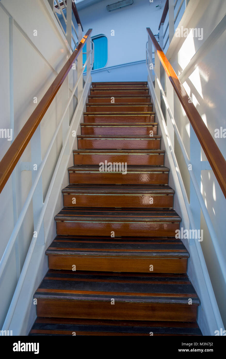 Stairs on a yacht hi-res stock photography and images - Alamy