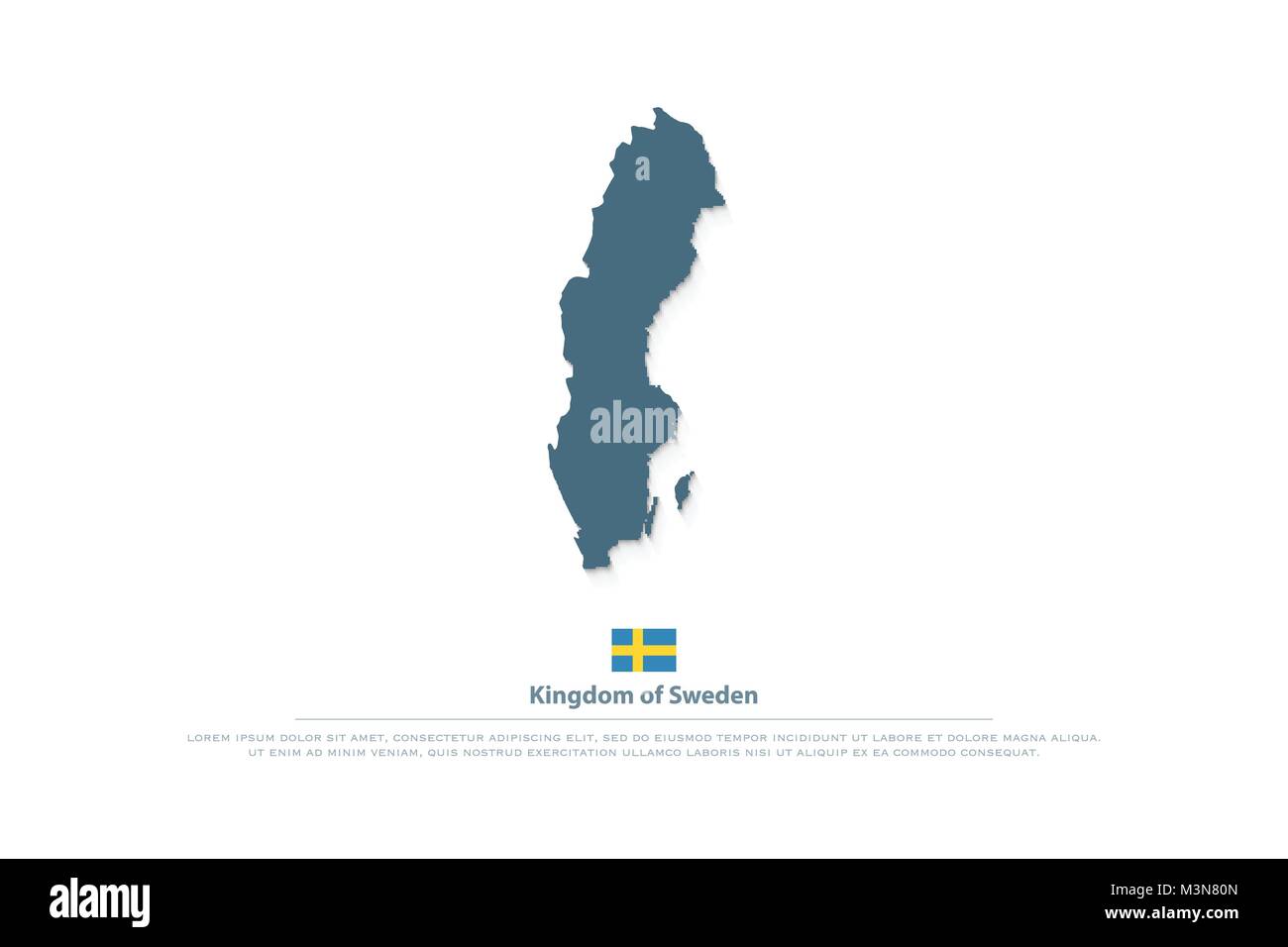 Sweden map template hi-res stock photography and images - Alamy