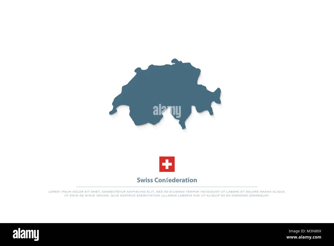 Swiss country map Stock Vector Images - Alamy