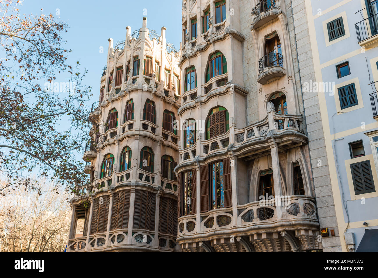 Can Casasayas building in Majorca with an Art Nouveau style of ...