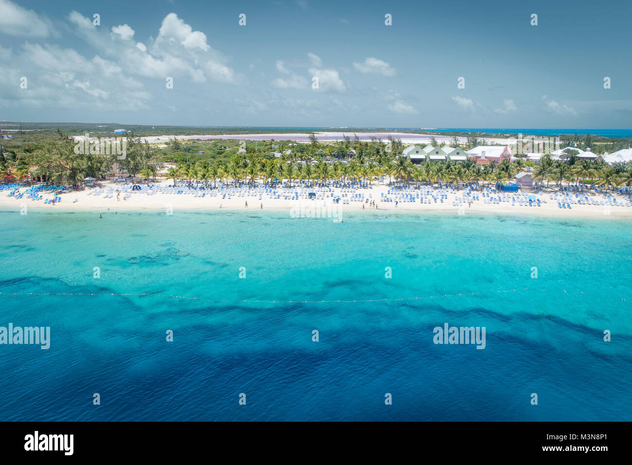 Aerial view of Grand Turk island Stock Photo - Alamy