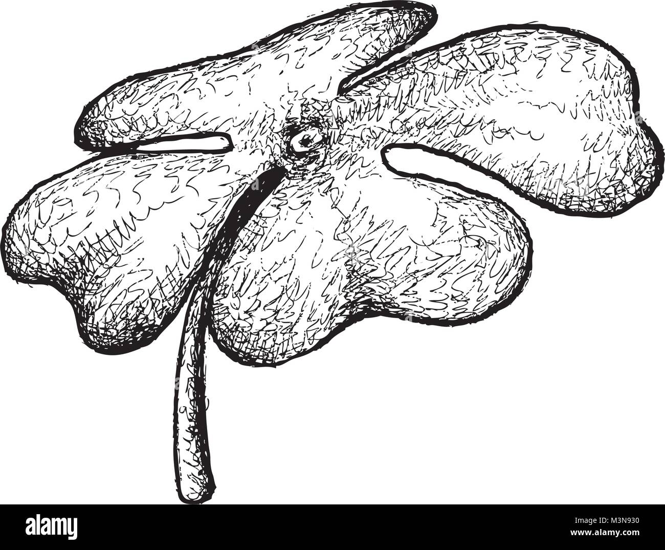 Symbols for Fortune and Luck, Illustration Hand Drawn Sketch of Fresh ...