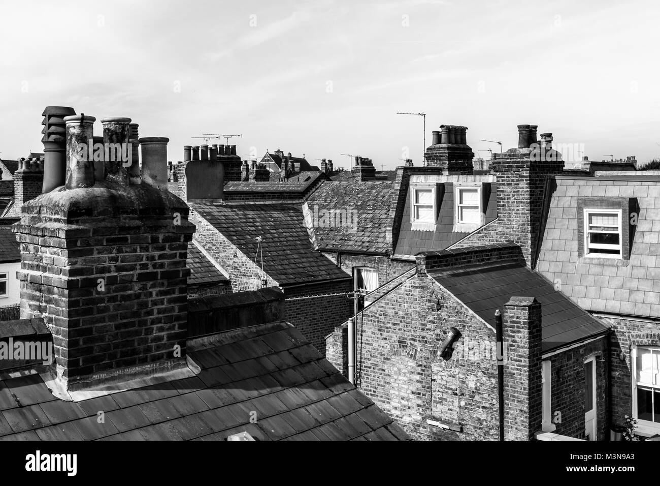 Victorian london street roofs hi-res stock photography and images - Alamy