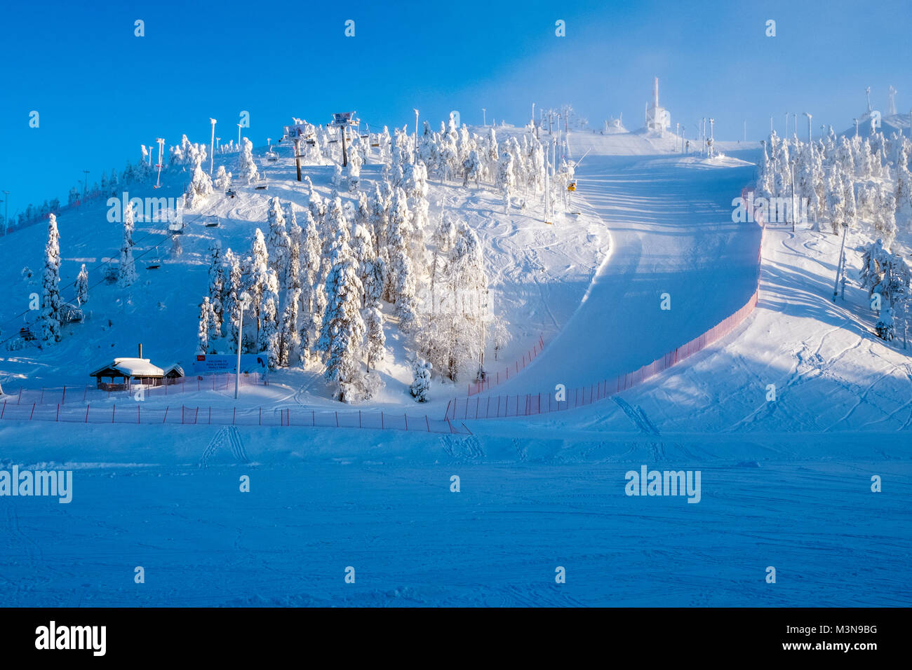 The ski resort of Ruka in Finland Stock Photo - Alamy