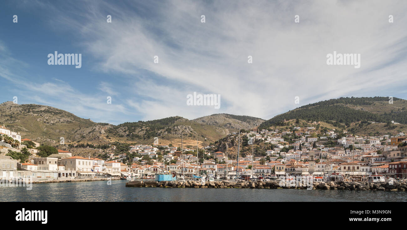 architecture of hydra, Greece Stock Photo - Alamy