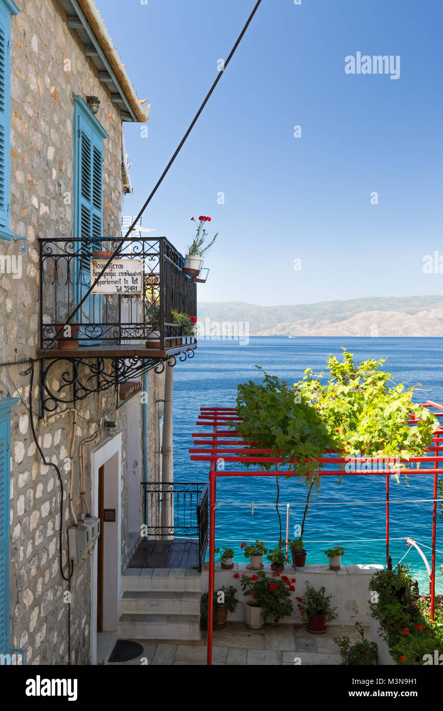 architecture of hydra, Greece Stock Photo - Alamy