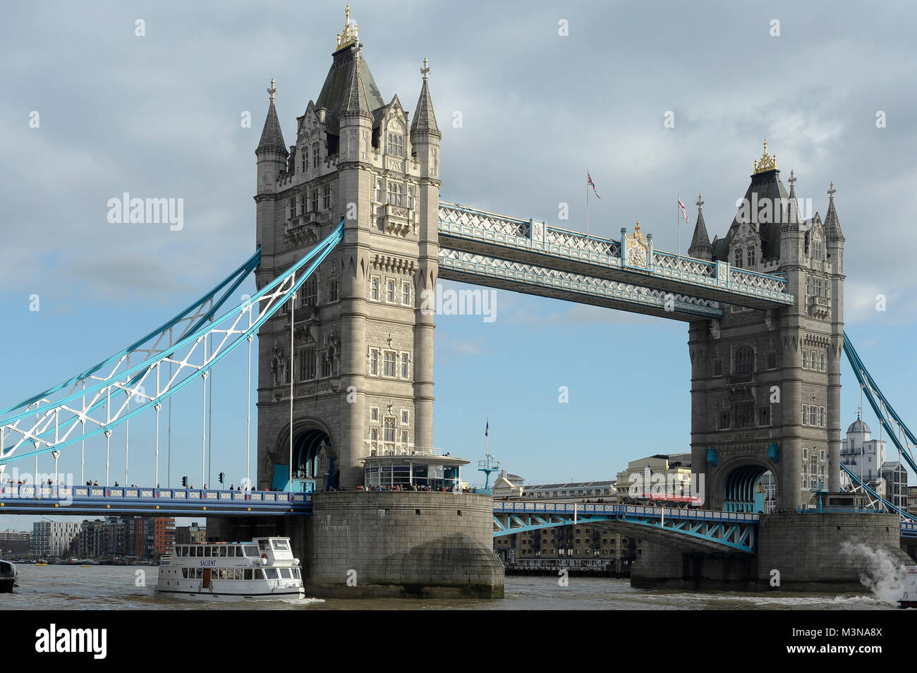Neogothic combined bascule and suspension bridge Tower Bridge 1886 1894 ...