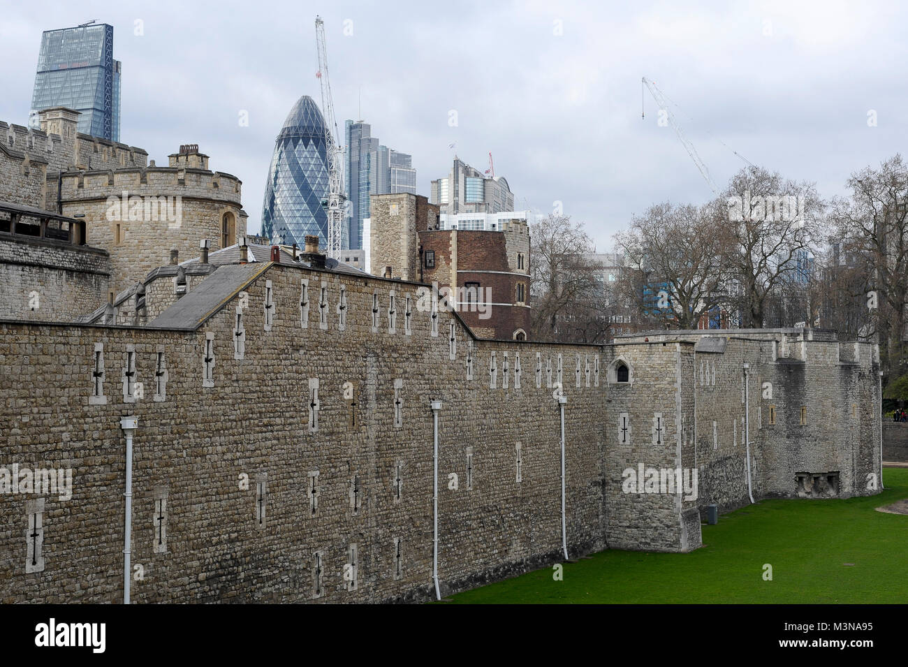 Romanesque Tower of London built by William the Conqueror in 1078 and ...