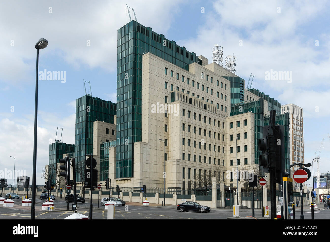 SIS Building on the South Bank of the River Thames in London, England ...