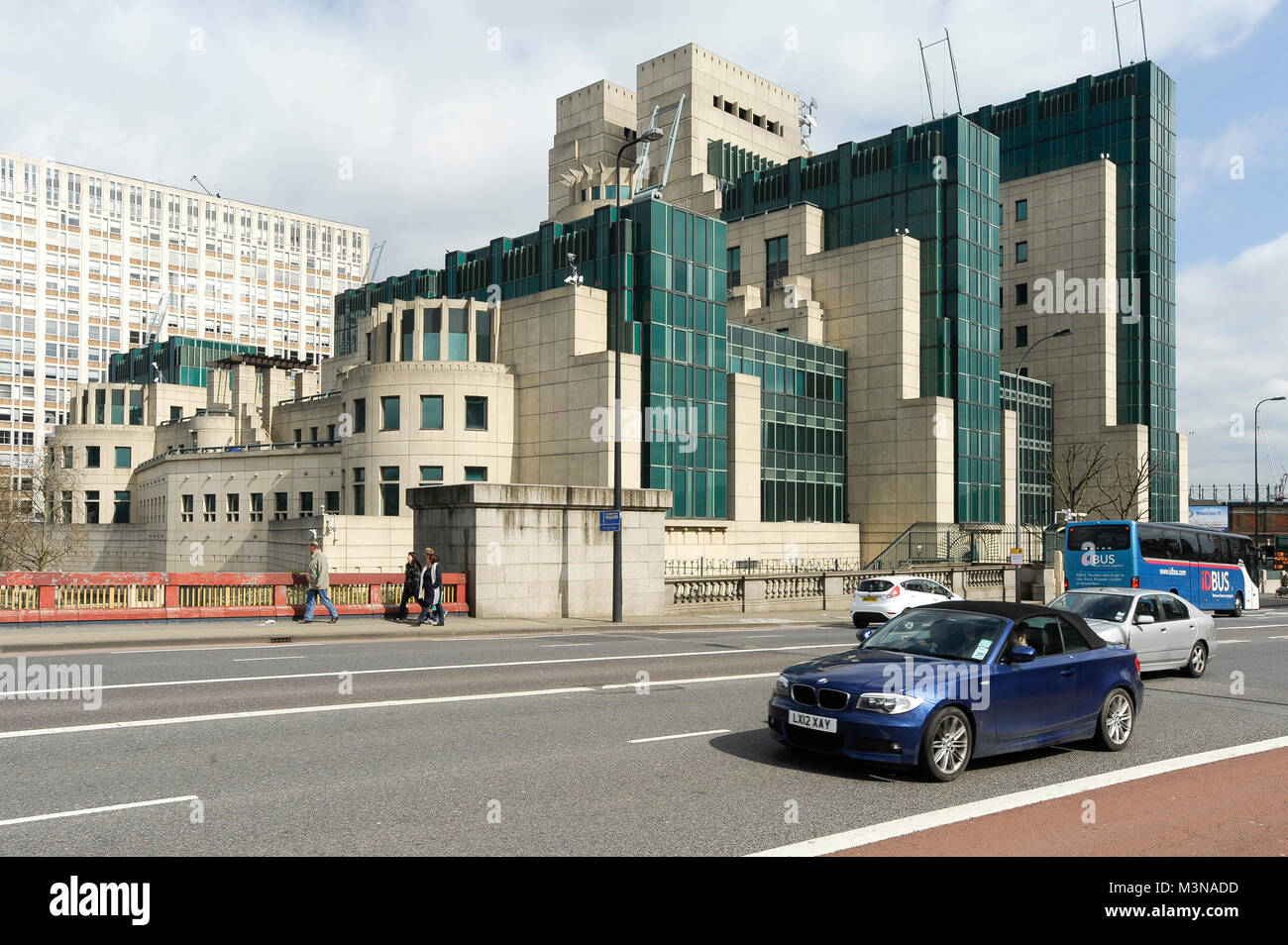 SIS Building on the South Bank of the River Thames in London, England ...