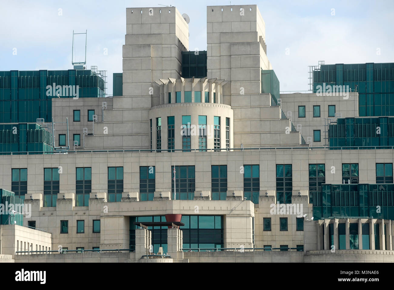 SIS Building on the South Bank of the River Thames in London, England ...
