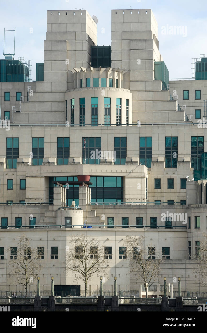 SIS Building on the South Bank of the River Thames in London, England ...