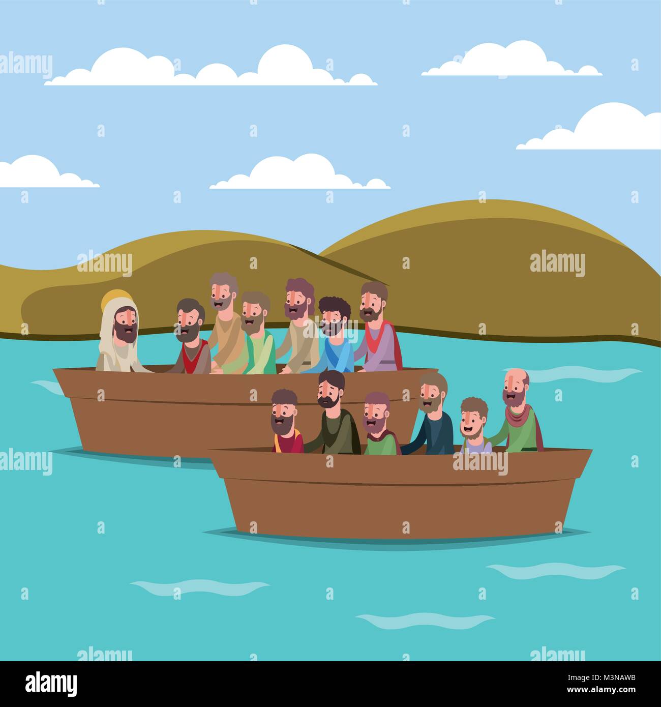 Jesus disciples fishing hi-res stock photography and images - Alamy