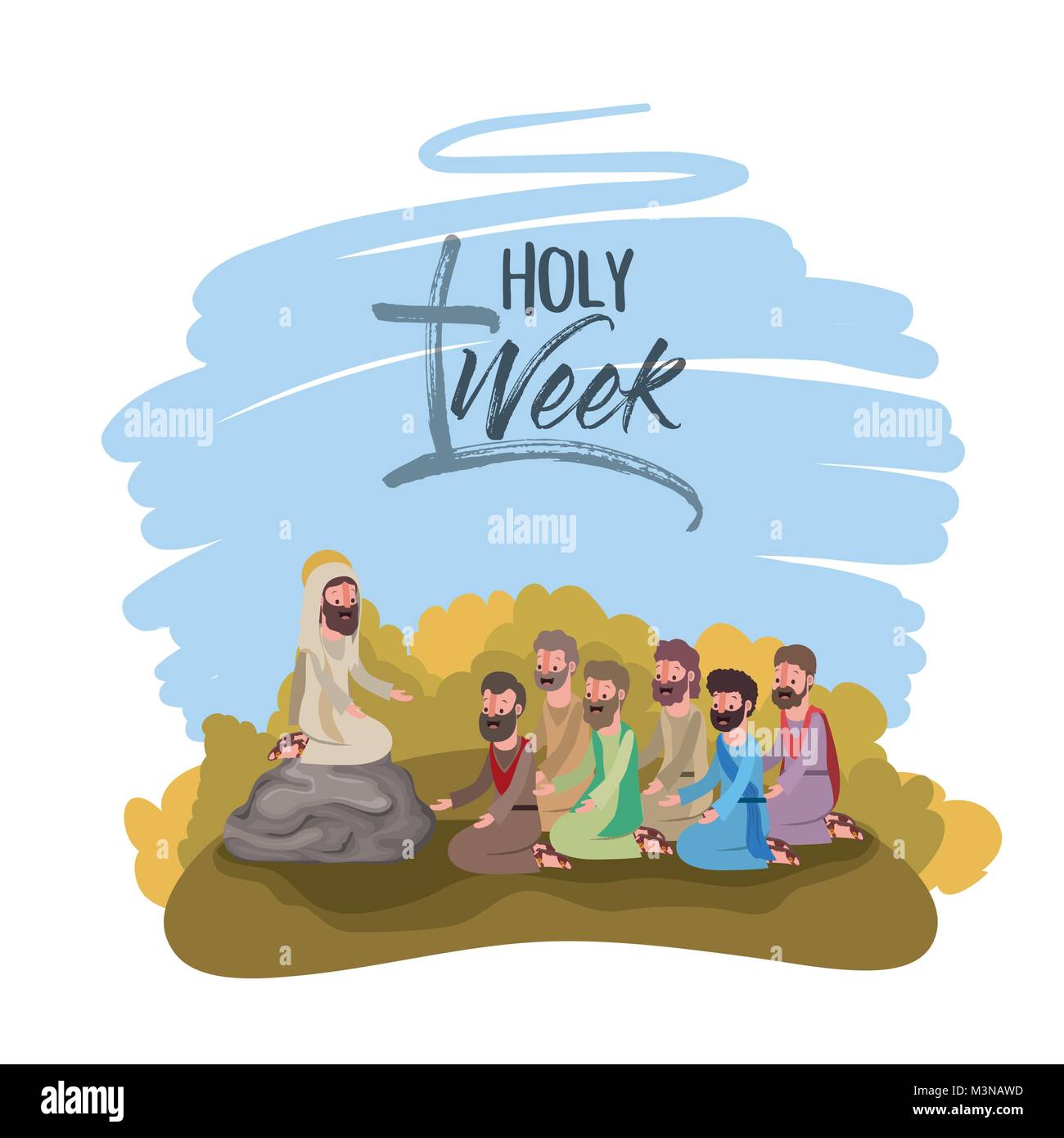 holy week biblical scene Stock Vector Image & Art - Alamy