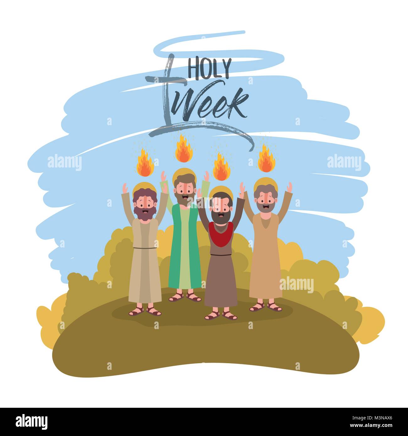 holy week biblical scene Stock Vector Image & Art - Alamy