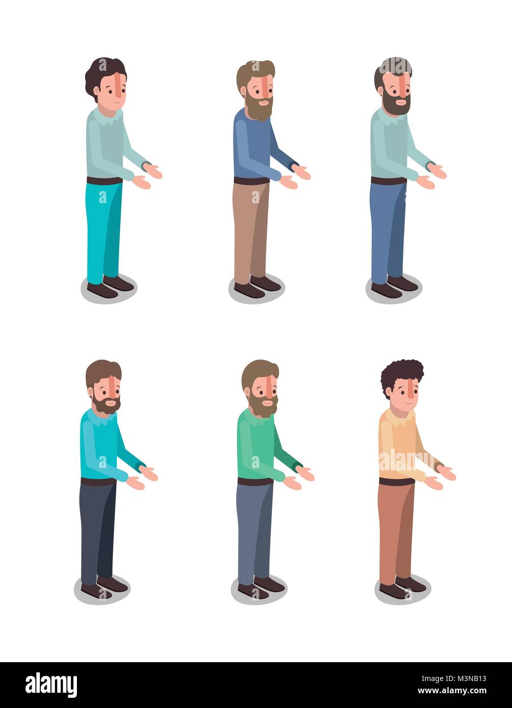 group of men characters Stock Vector Image & Art - Alamy