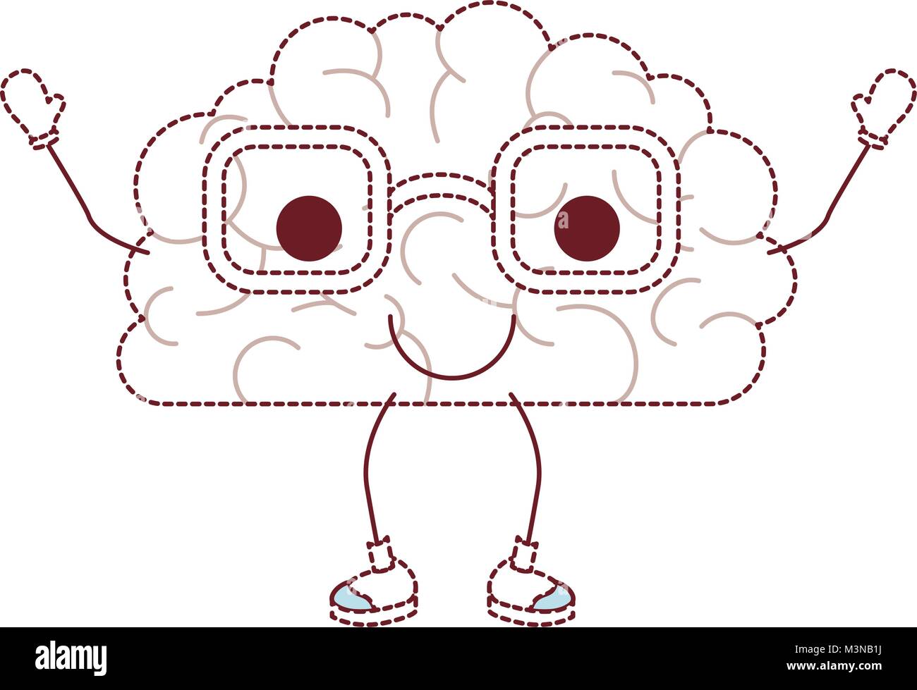 comic brain kawaii character Stock Vector Image & Art - Alamy