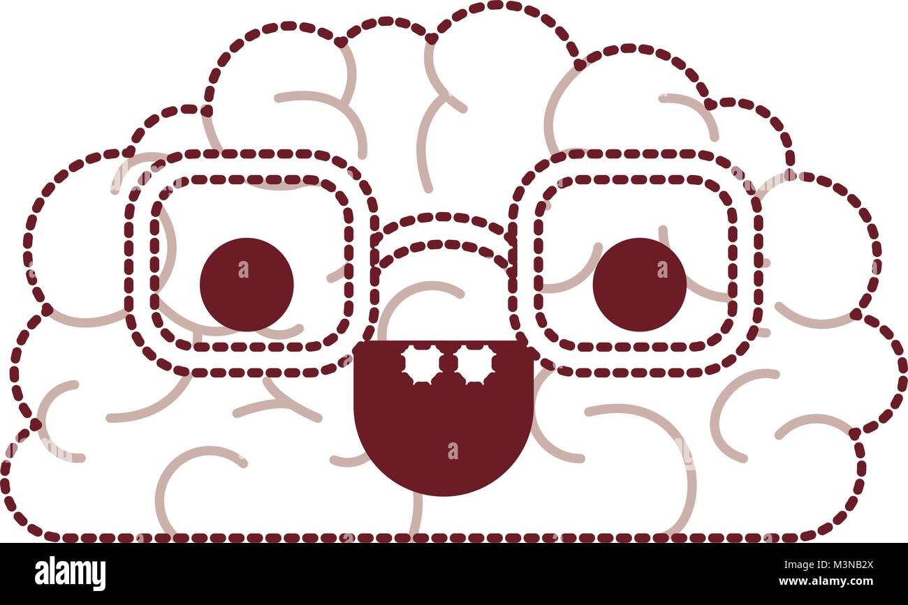 comic brain kawaii character Stock Vector Image & Art - Alamy