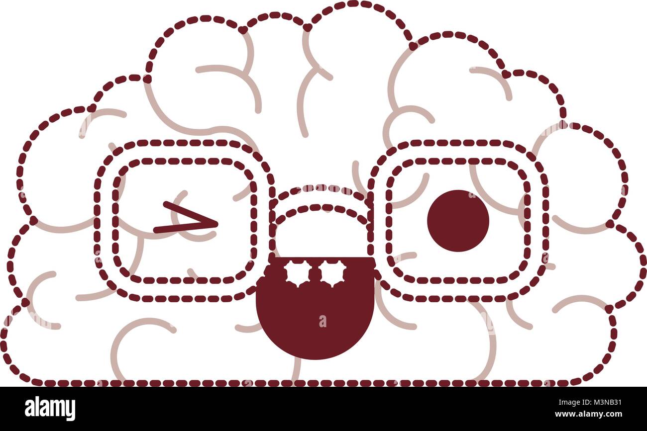 comic brain kawaii character Stock Vector Image & Art - Alamy