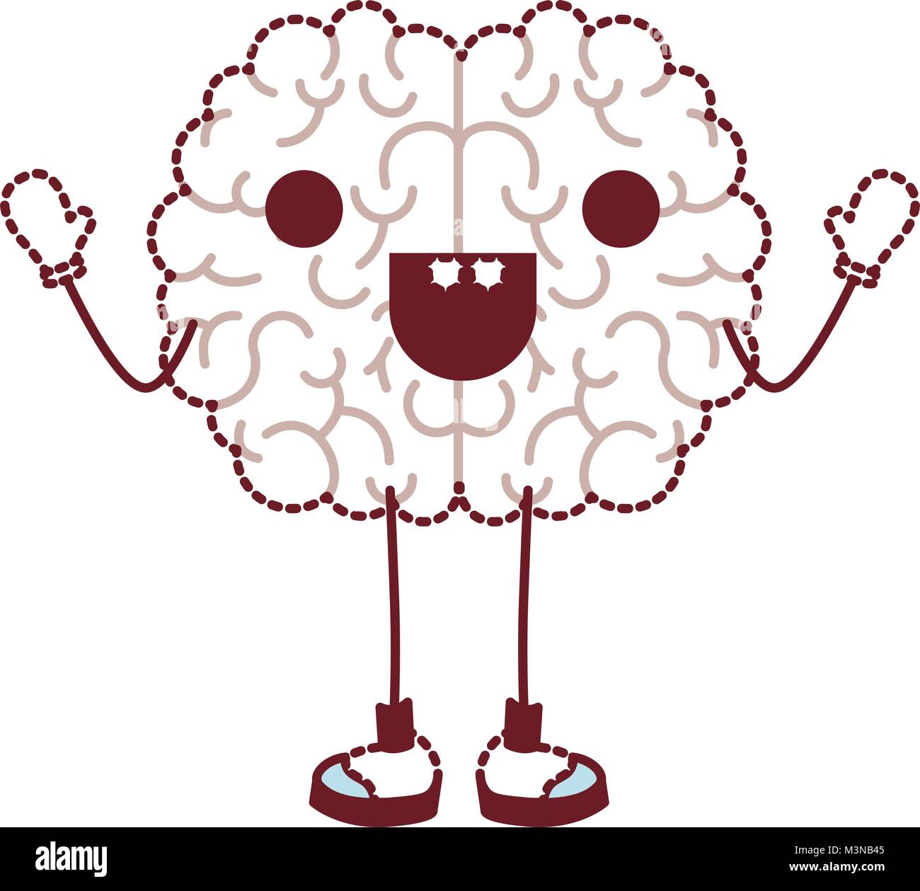 Kawaii brain icon Cut Out Stock Images & Pictures - Alamy