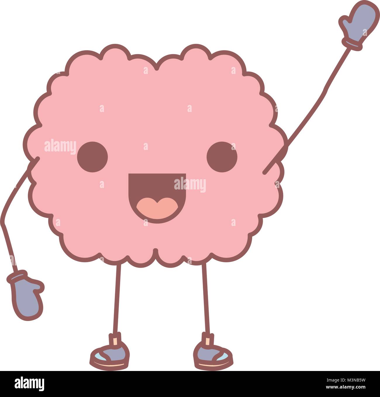 comic brain kawaii character Stock Vector Image & Art - Alamy
