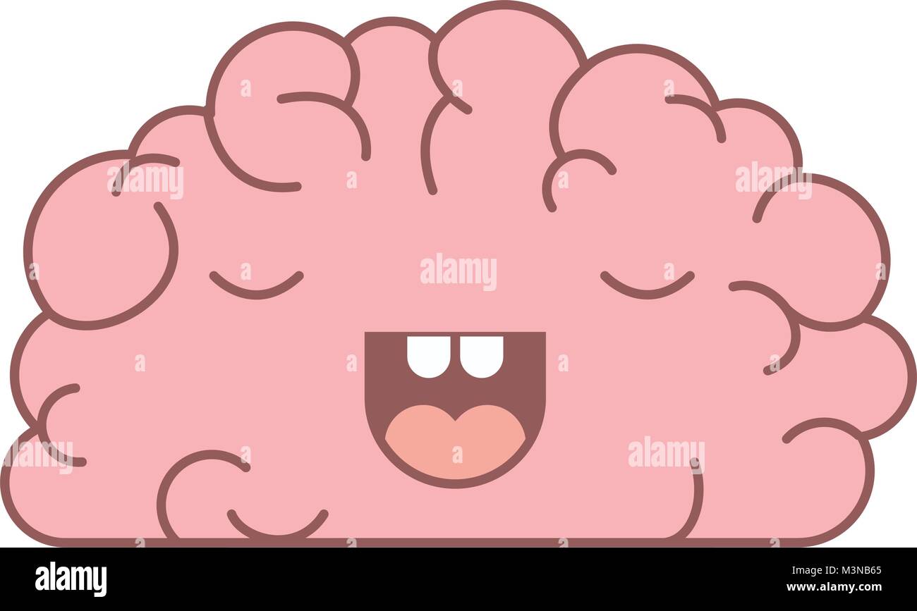 comic brain kawaii character Stock Vector Image & Art - Alamy