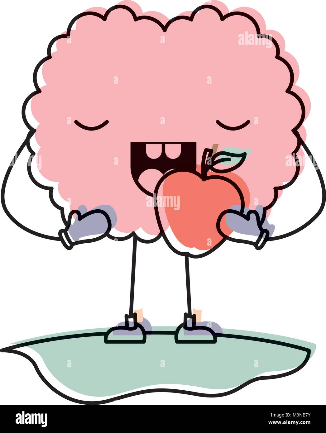 Eating brain cartoon hi-res stock photography and images - Alamy