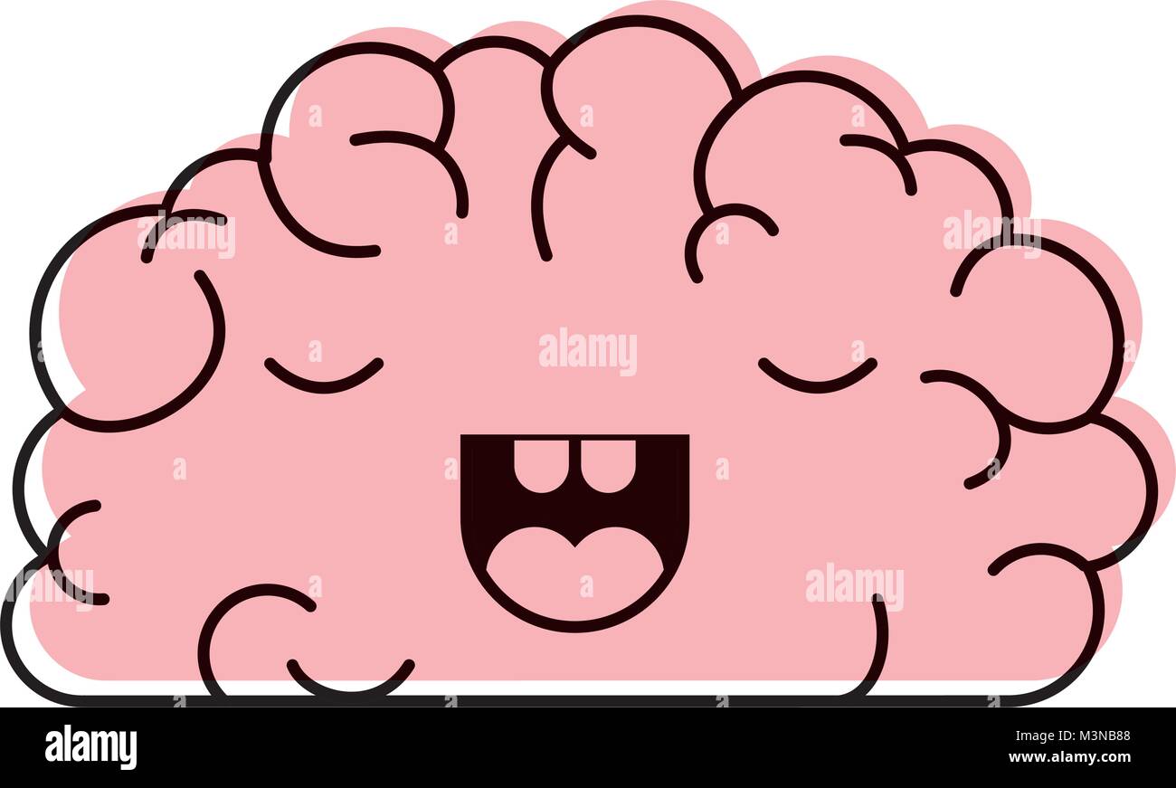comic brain kawaii character Stock Vector Image & Art - Alamy