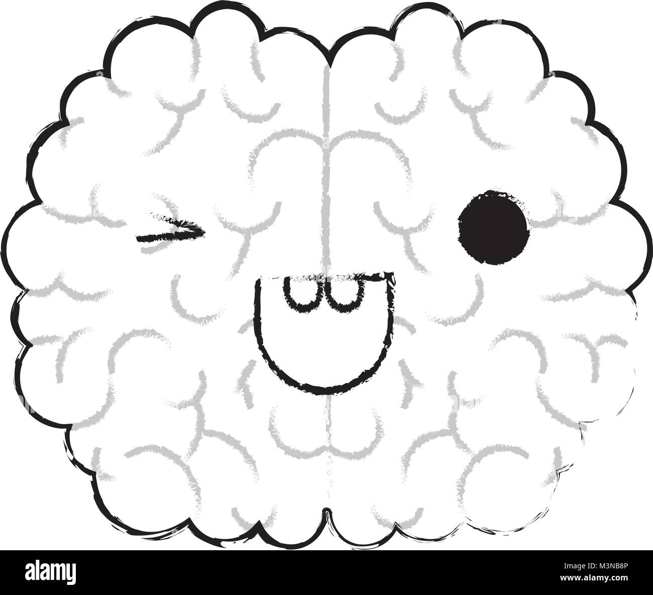 comic brain kawaii character Stock Vector Image & Art - Alamy