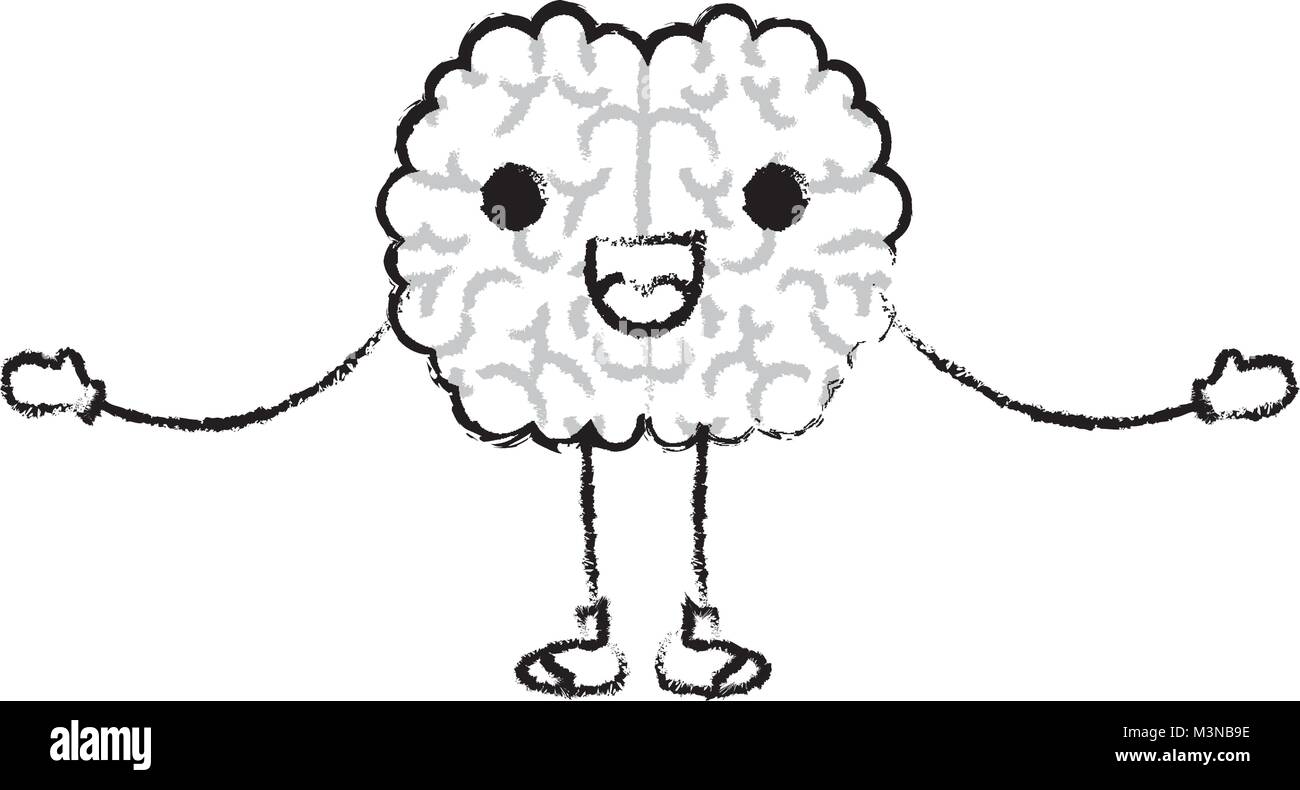 comic brain kawaii character Stock Vector Image & Art - Alamy