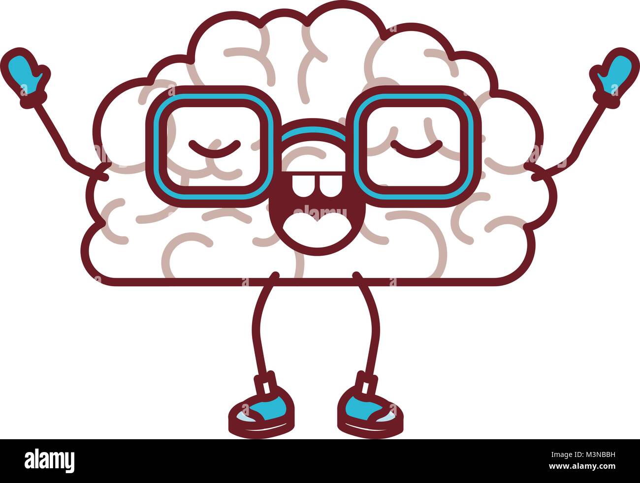 comic brain kawaii character Stock Vector Image & Art - Alamy