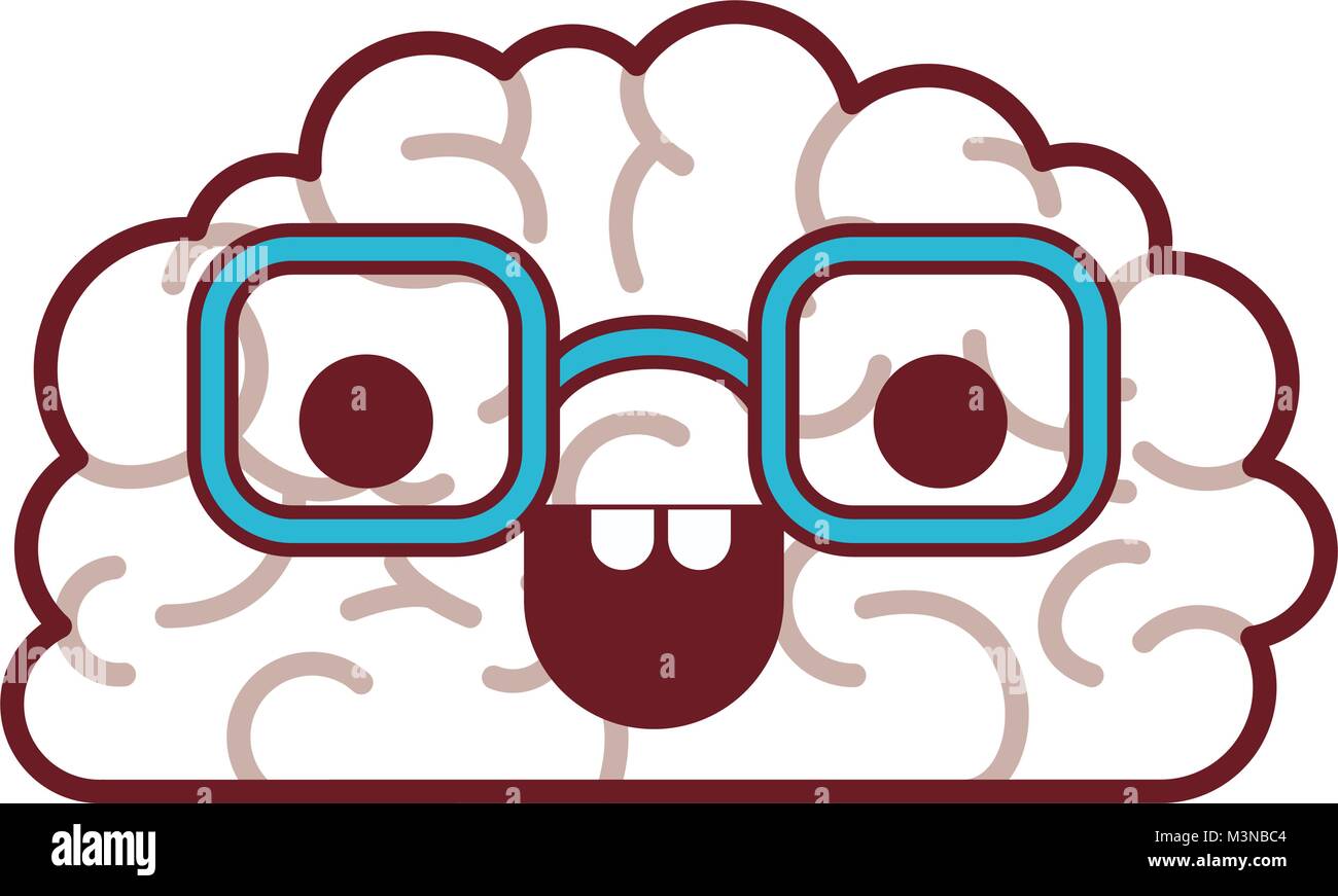 comic brain kawaii character Stock Vector Image & Art - Alamy