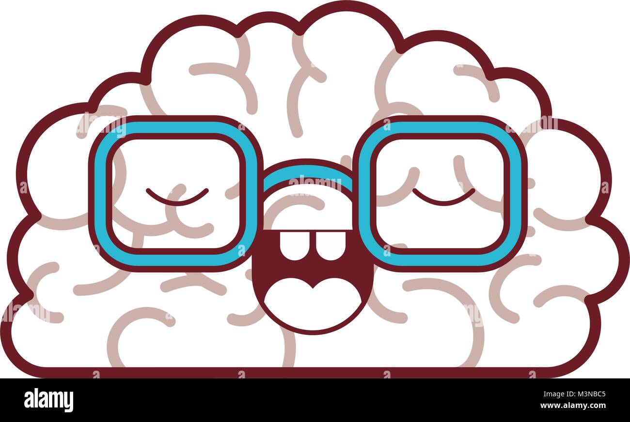 comic brain kawaii character Stock Vector Image & Art - Alamy