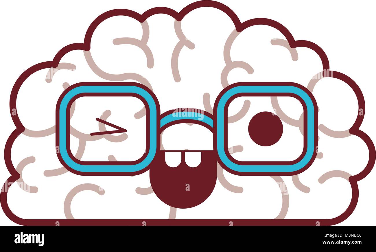 comic brain kawaii character Stock Vector Image & Art - Alamy