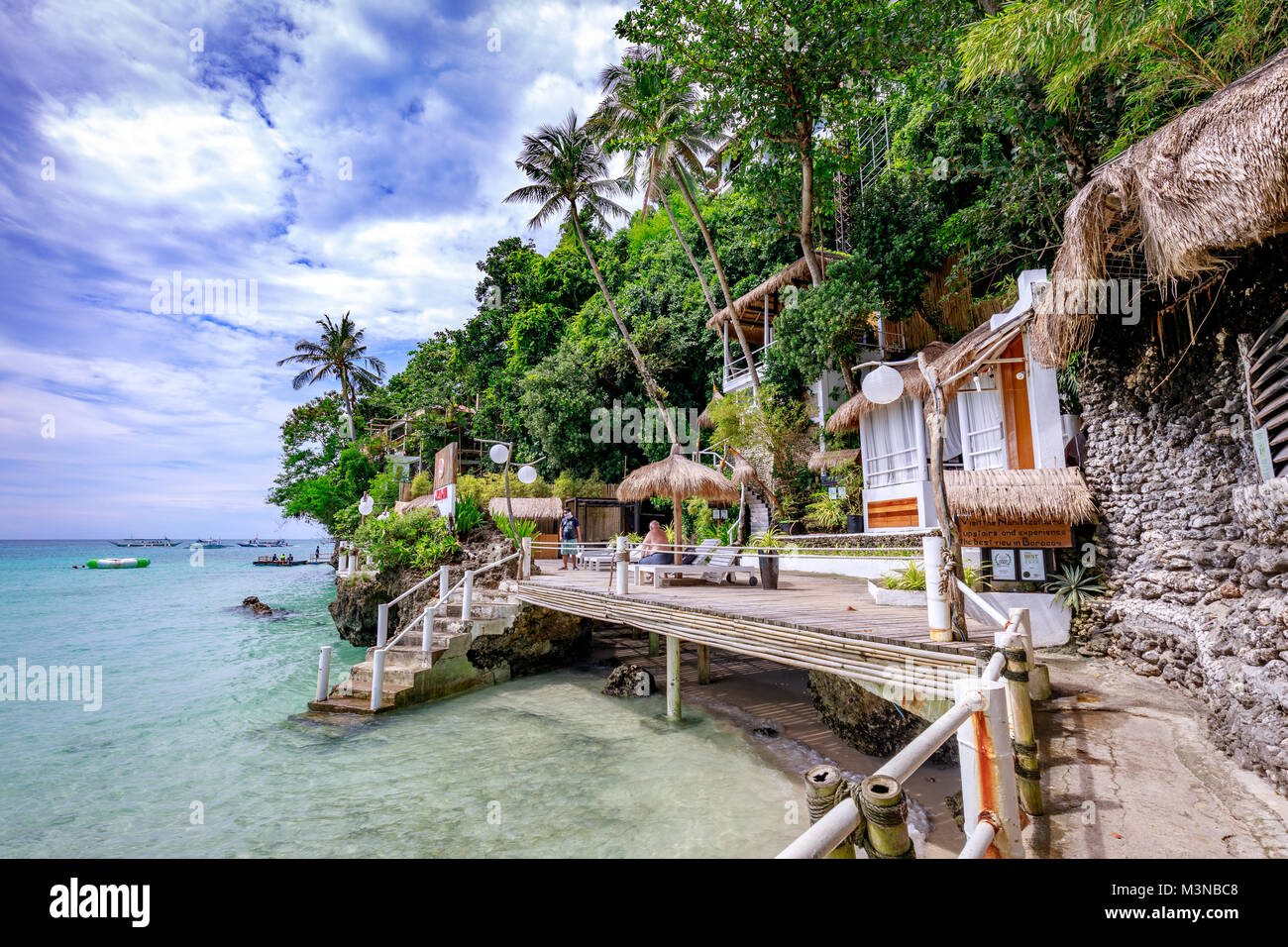Boracay, Philippines - Nov 18, 2017 : Sea Front Nami Resort Boracay ...