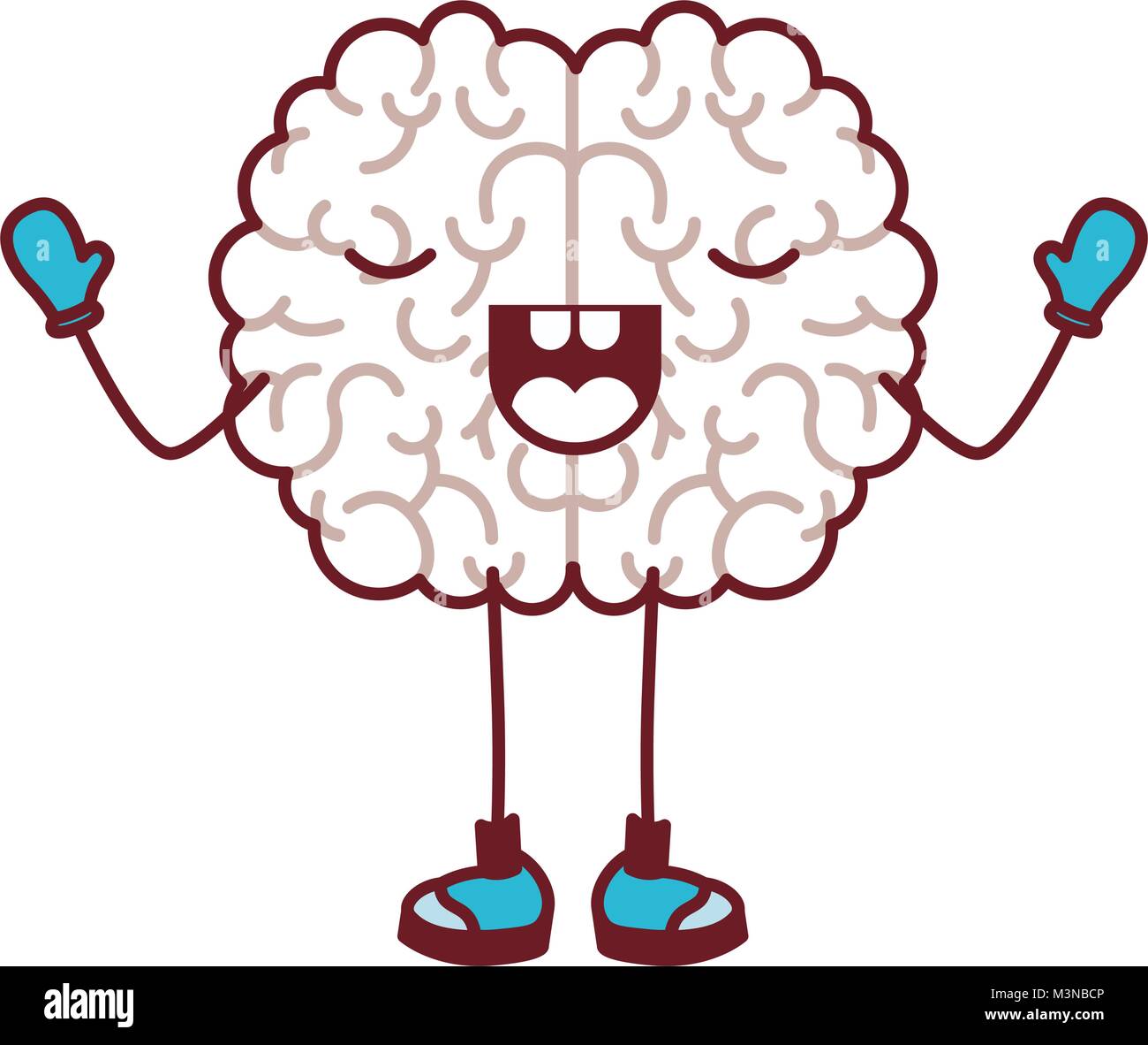 comic brain kawaii character Stock Vector Image & Art - Alamy